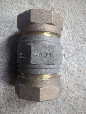 H-15403N MUELLER Straight Compression Union